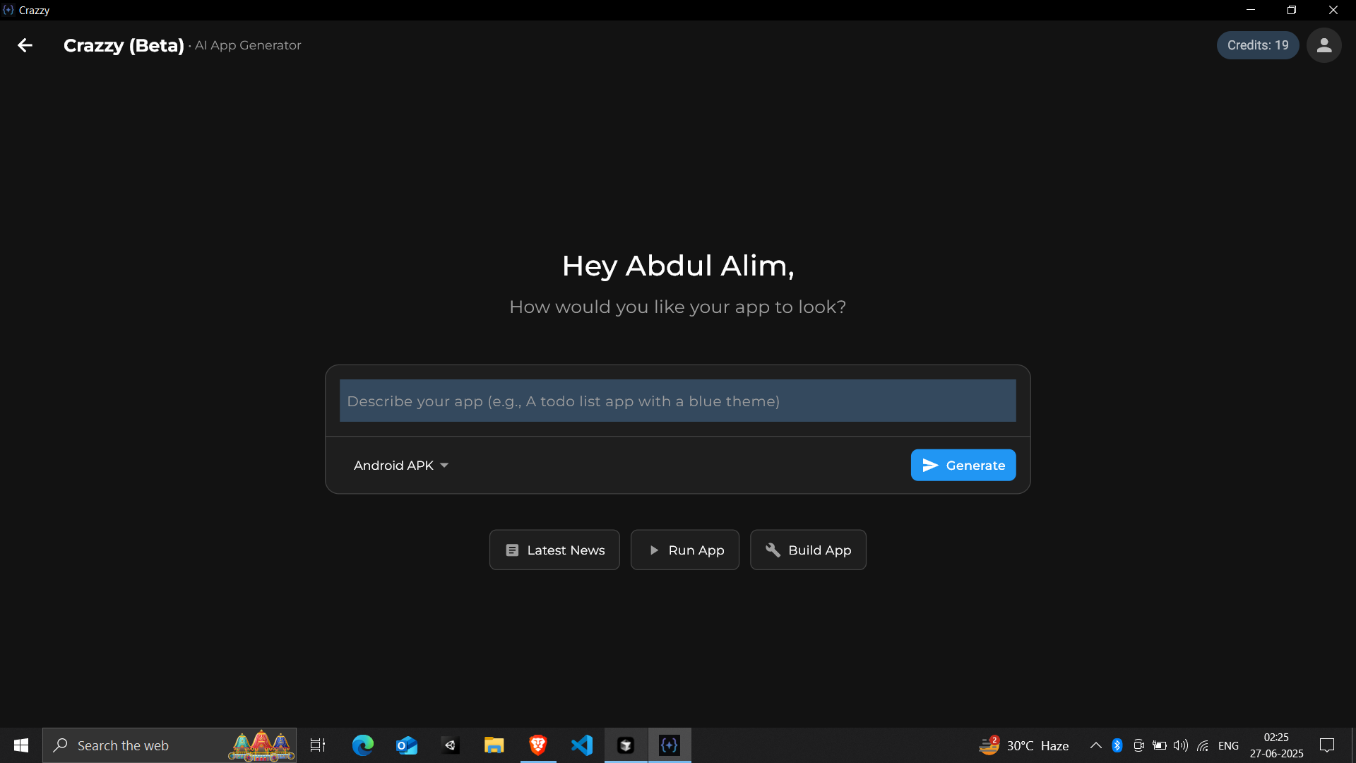 GitHub - AbdulAlim-01/Crazzy: The free, open-source, offline desktop version of Crazzy. An AI ...